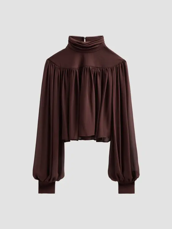 Ronny Kobo Aerin Gathered Jersey Top