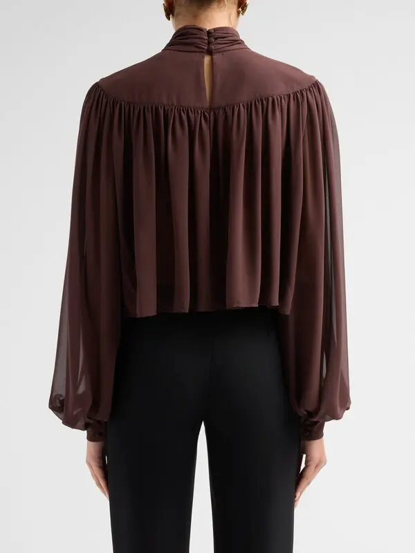 Ronny Kobo Aerin Gathered Jersey Top