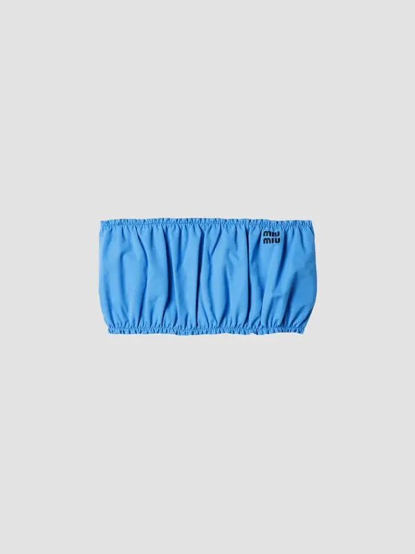 Miu Miu Poplin Top - Blue