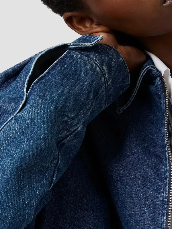 Miu Miu Cashmere Denim Blouson Jacket