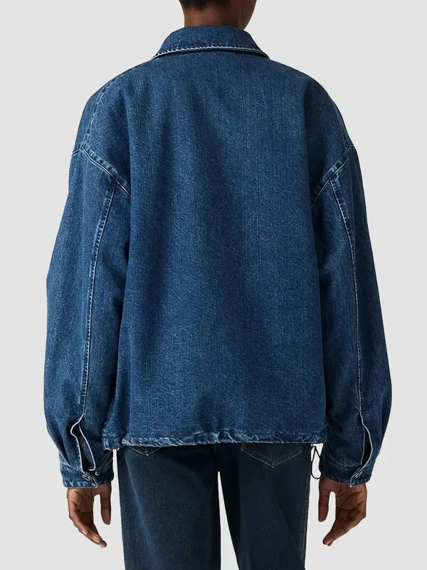 Miu Miu Cashmere Denim Blouson Jacket