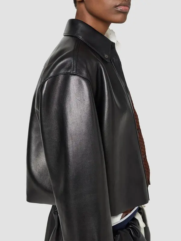 Miu Miu Plongé Nappa Leather Shirt