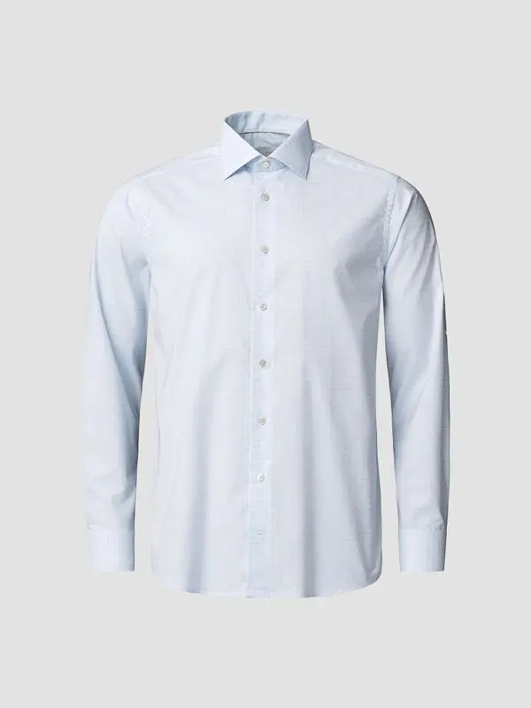 Eton Elevated Check Contemporary-fit Cotton Shirt