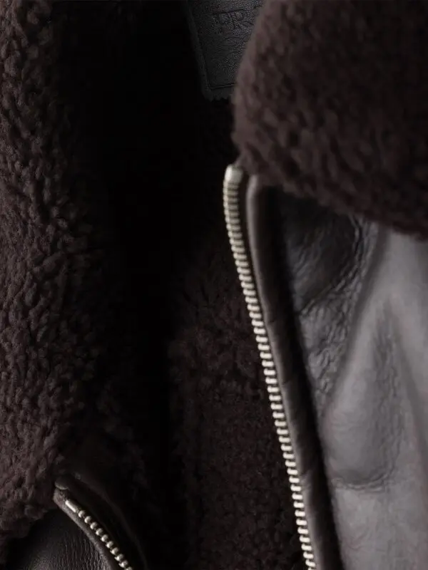 Prada Leather And Shearling Jacket