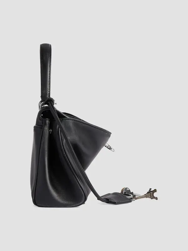 Balenciaga Rodeo Mini Top Handle Bag Used Effect With Charms