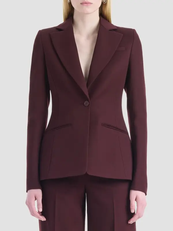 Altuzarra Acacia Wool Blazer - Deep Cherry