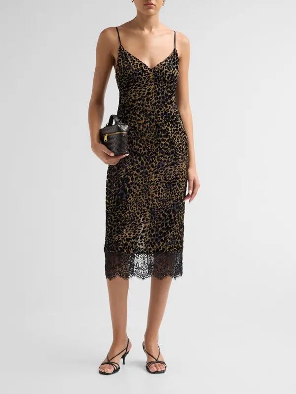 Ronny Kobo Jourdin -print A-line Midi Dress