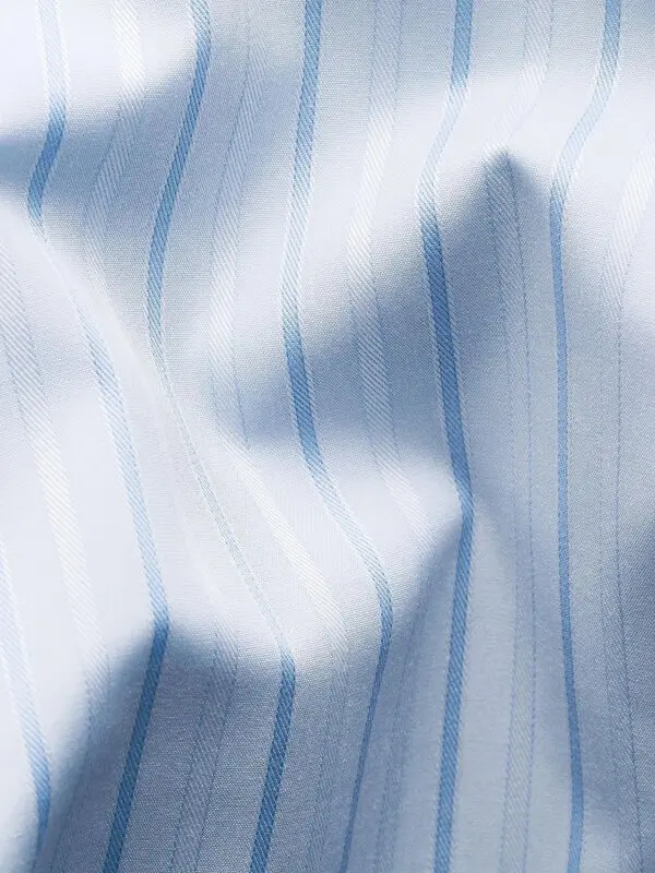 Eton Elevated Striped Cotton Contemporary-fit Shirt