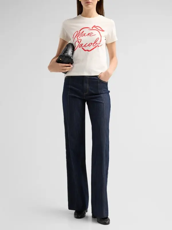 Marc Jacobs Apple Logo Femme T-shirt