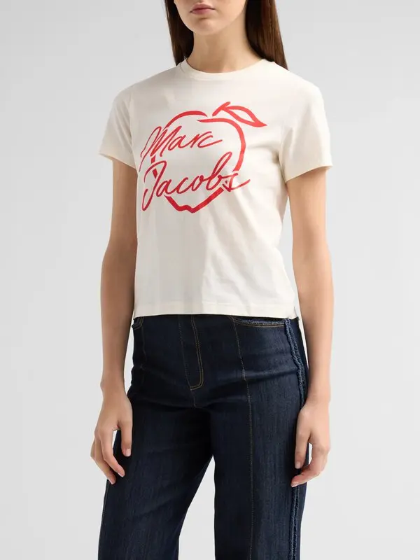 Marc Jacobs Apple Logo Femme T-shirt