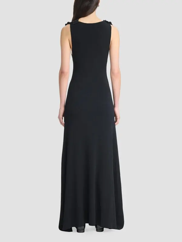 Altuzarra Woolfe Floral Appliqué Column Gown
