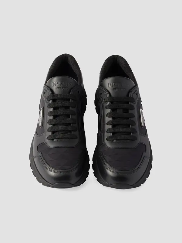 Prada Prax 2.0 Re-nylon And Leather Sneakers