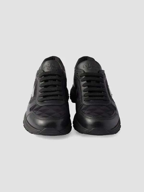 Prada Prax 2.0 Re-nylon And Leather Sneakers