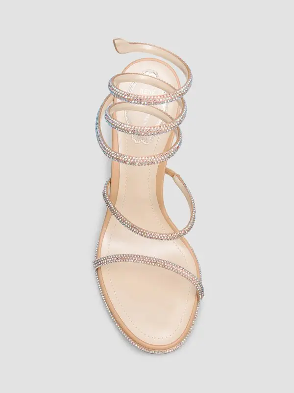 Rene Caovilla Cleo 105mm Satin Sandals