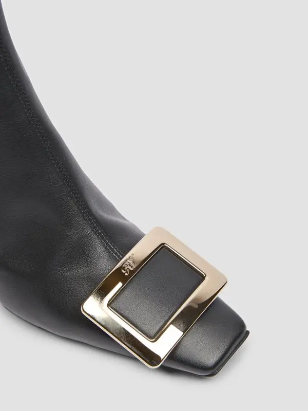ROGER VIVIER Belle Vivier 60mm Leather Wedge-heel Ankle Boots