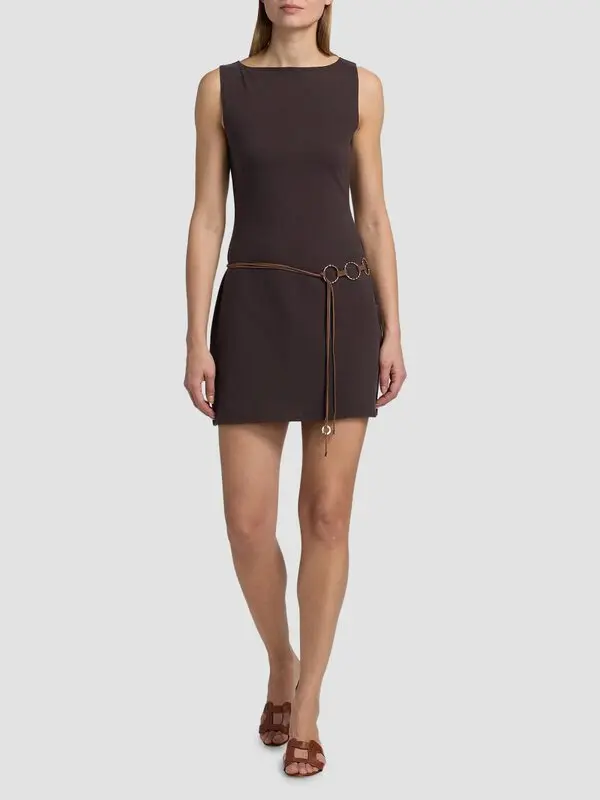 Ramy Brook Chiara Goldtone & Suede Belt