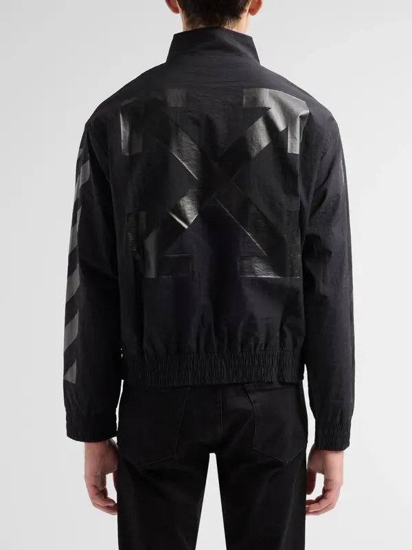 Off-White Glossy Arrow Nylon Track Jacket