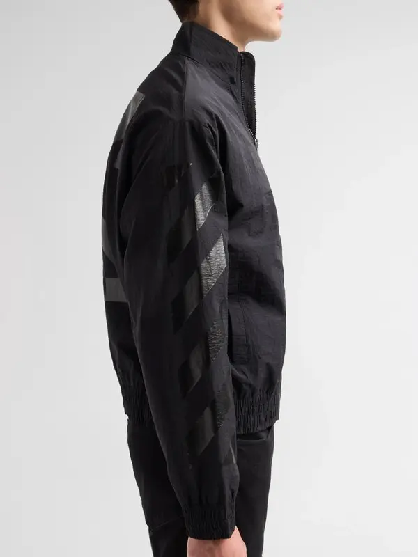 Off-White Glossy Arrow Nylon Track Jacket