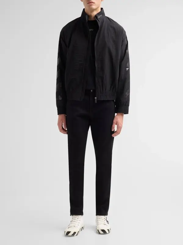 Off-White Glossy Arrow Nylon Track Jacket