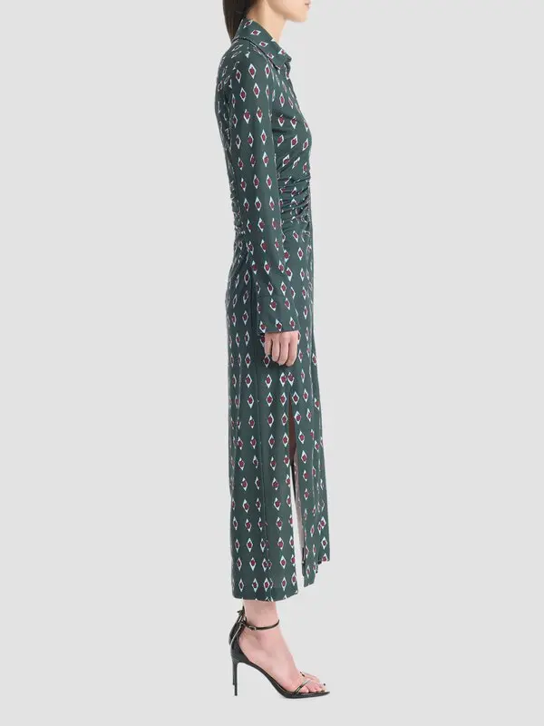 Altuzarra Claudia Printed Midi Dress - Hunter Diamond