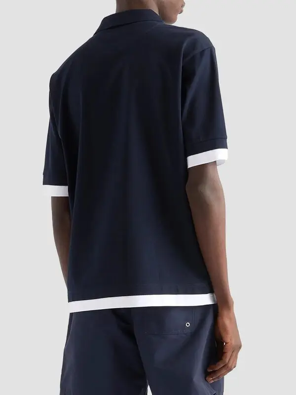 Prada Cotton Polo Shirt - Blue