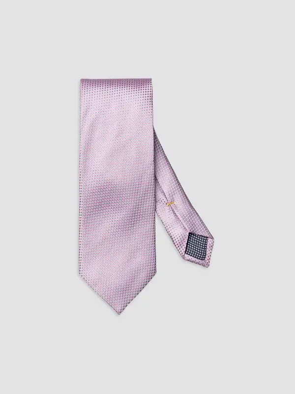 Eton Micro Texture Linen Tie - Pink