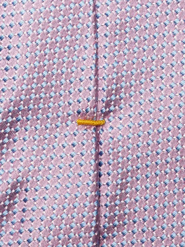 Eton Micro Texture Linen Tie - Pink