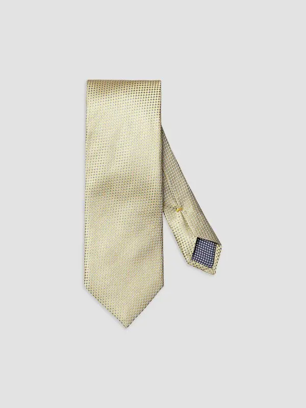 Eton Micro Texture Linen Tie - Yellow