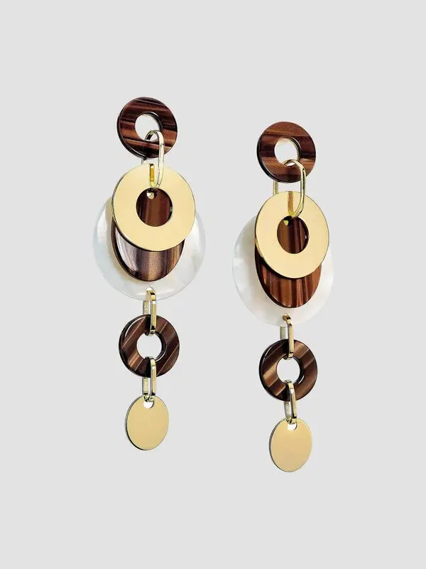 Ramy Brook Polina Goldtone & Resin Drop Earrings