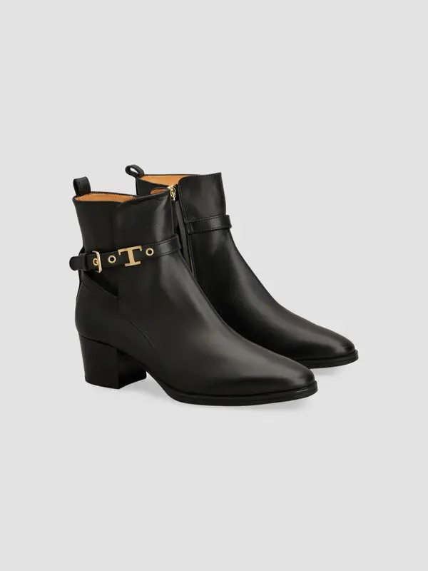 TOD'S 60mm Leather Ankle Boots
