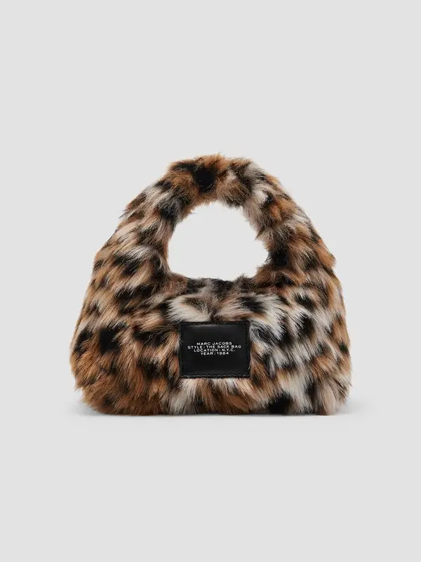 Marc Jacobs Leopard Faux Fur Micro Sack Crossbody Bag