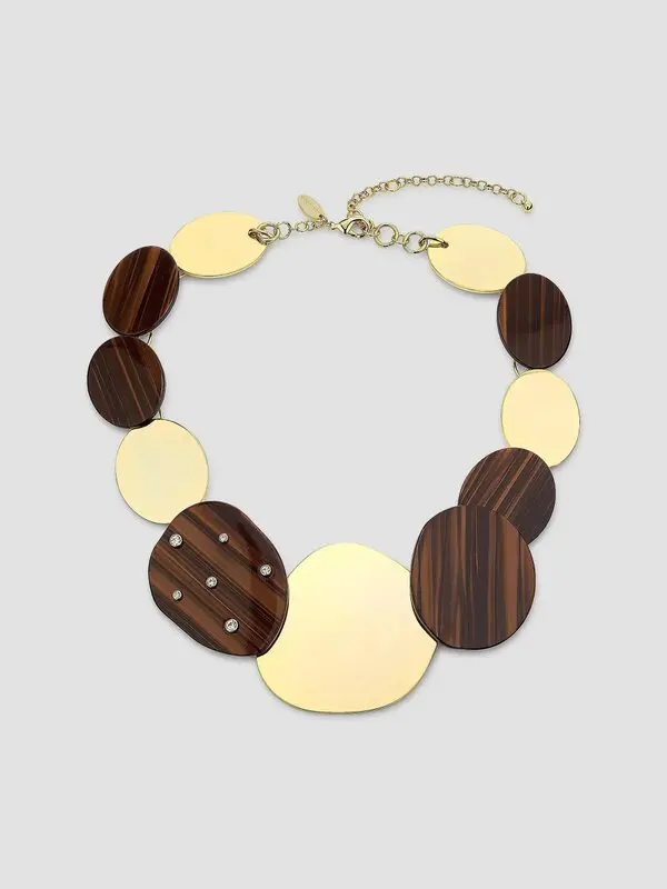 Ramy Brook Polina Goldtone, Resin & Cubic Zirconia Necklace
