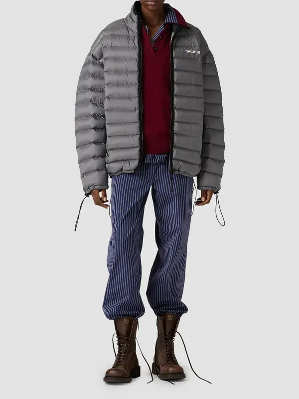 Miu Miu Lightweight Pongé Down Jacket