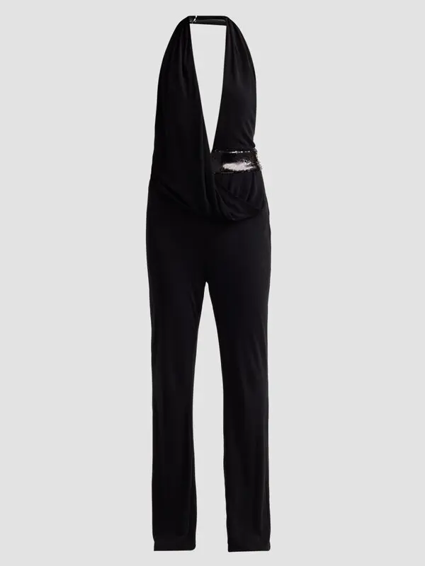 Ramy Brook Whitney Halterneck Jumpsuit - Black