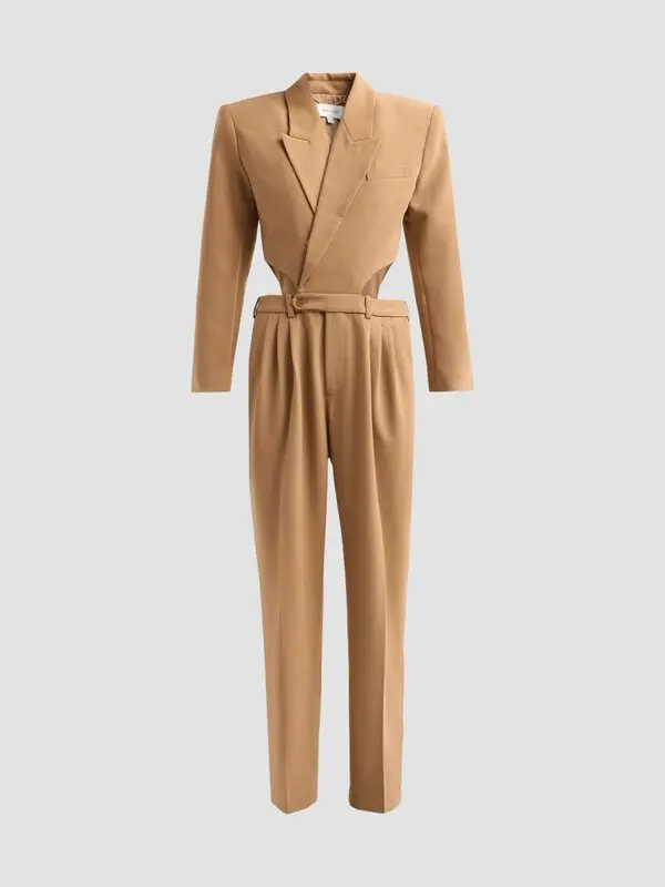 Ronny Kobo Scyla Cut-out Blazer Jumpsuit