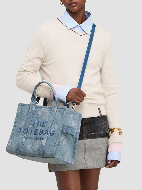 Marc Jacobs The Medium Antique Floral Denim Tote Bag