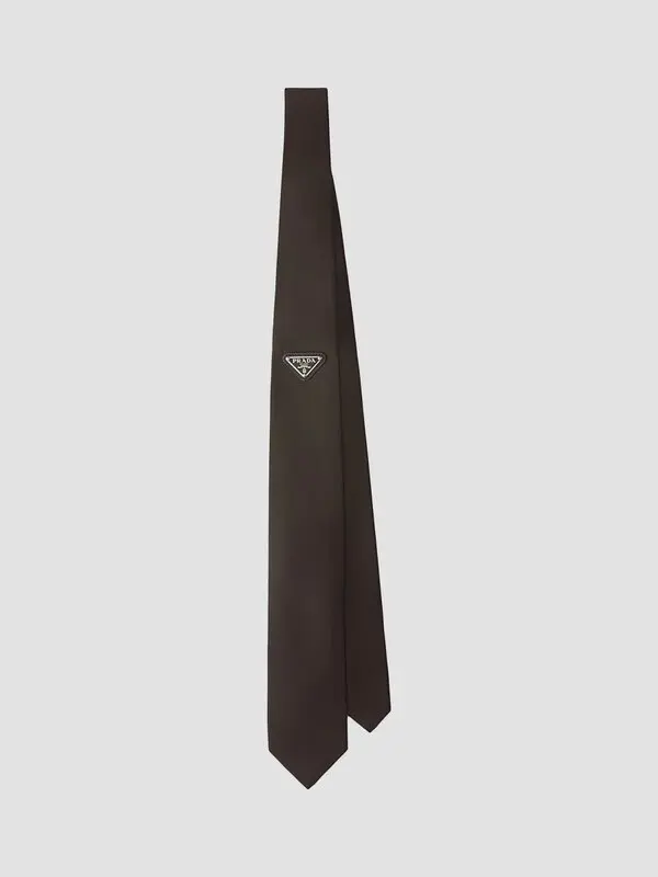 Prada Re-nylon Tie - Brown