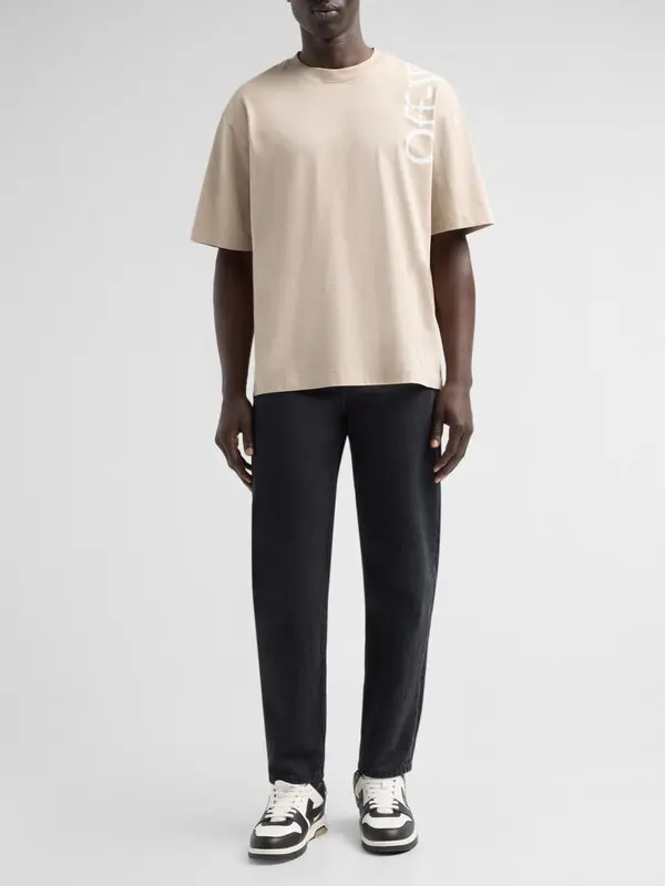 Off-White Vertical Bookish Skate Logo T-shirt - String