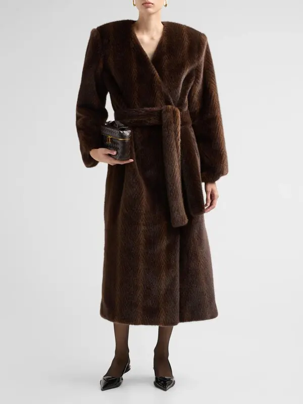 Ronny Kobo Cady Faux-fur Coat