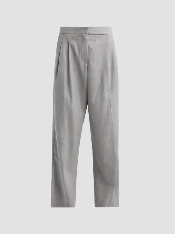 Ronny Kobo Hayes Pleated Pants - Light Grey