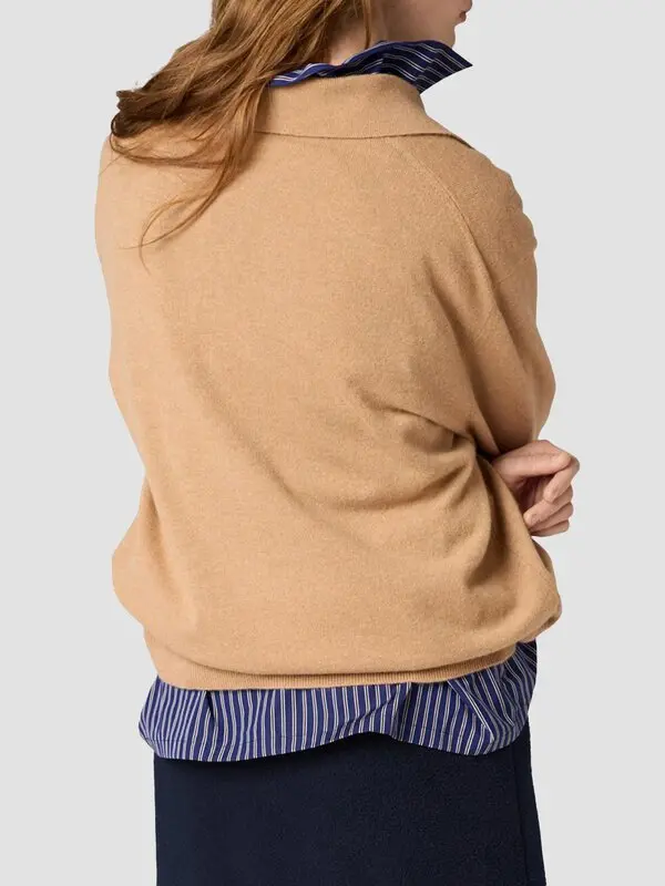 Miu Miu Cashmere Polo Shirt - Brown