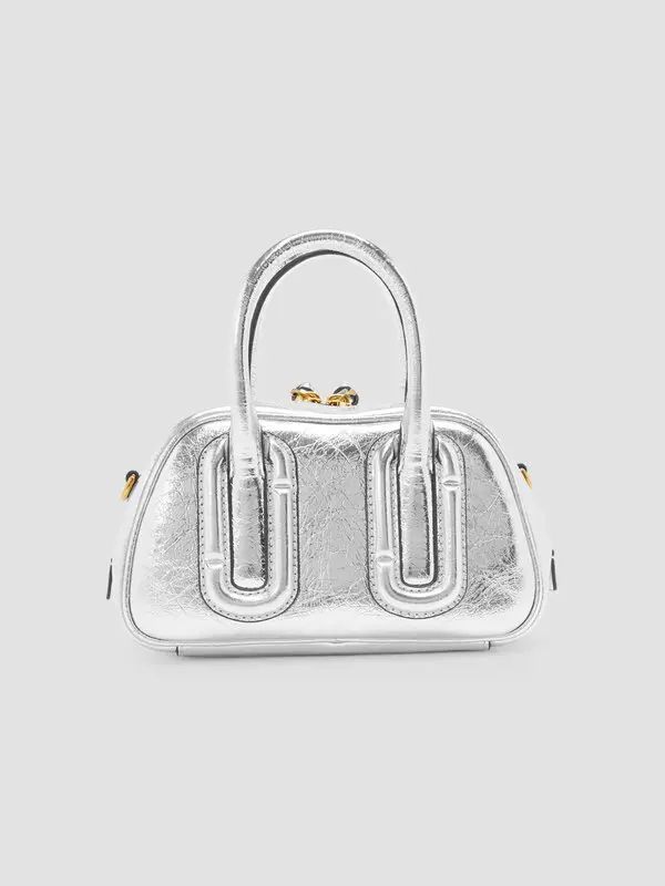 Marc Jacobs Babe Metallic Micro Top Handle Crossbody Bag