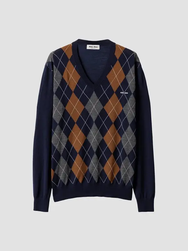 Miu Miu V-necked Wool Sweater