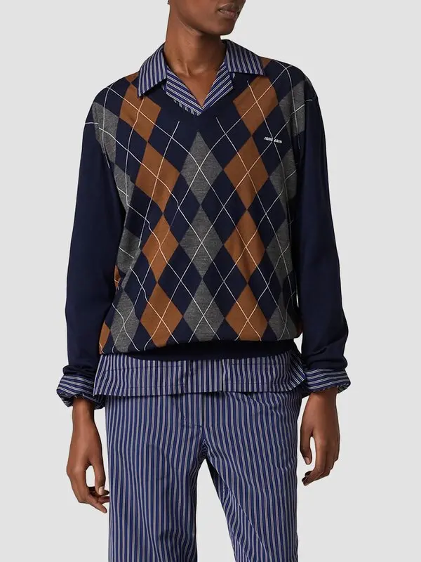 Miu Miu V-necked Wool Sweater