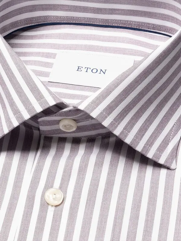Eton Signature Striped Twill Contemporary-fit Shirt