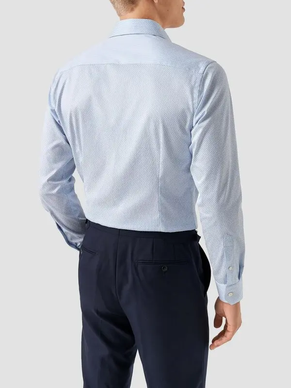 Eton Slim-fit Dotted Brocade Elevated Shirt