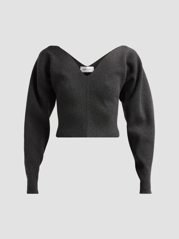 Ronny Kobo Krystal Rib-knit Sweater