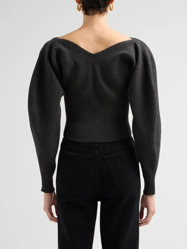 Ronny Kobo Krystal Rib-knit Sweater