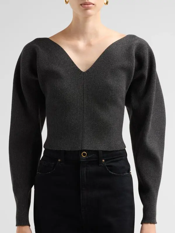 Ronny Kobo Krystal Rib-knit Sweater