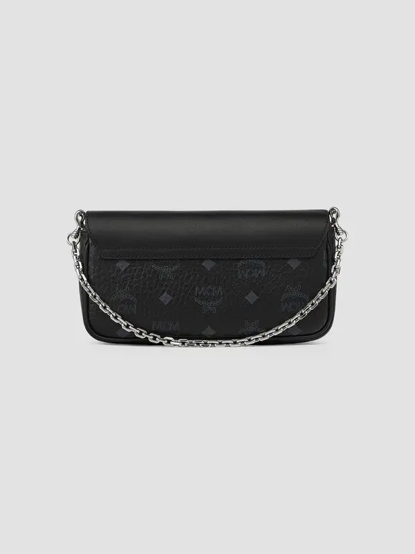 Mcm Mini Tracy Visetos Canvas & Leather Crossbody Bag